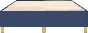 Rám postele s boxspringem modrý 140 x 200 cm textil 3120967