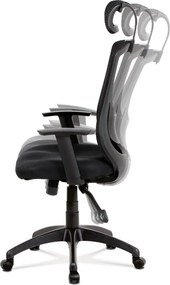 Kancelářská ergonomická židle ALBERT — látka, černá