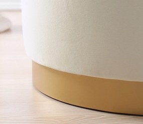 Atelier del Sofa Taburet Dover - Cream, Krémová