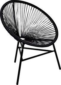 vidaXL Zahradní židle Acapulco polyratan [41383] Barva: Černá