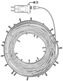 Nedis WIFILX01C168 - LED RGB Vánoční řetěz 168xLED/8 funkcí 23m IP44 Wi-Fi Tuya