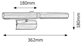 Rabalux 3642 - Obrazové svítidlo PICTURE LIGHT 2xE14/40W/230V