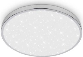 LED stropní svítidlo BRILONER Tak průměr 33cm 22W IP44 hvězdné nebe chrom 3934018