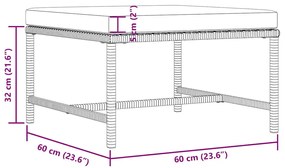 vidaXL Marketos 4dílná zahradní sedací souprava s poduškami černá polyratan