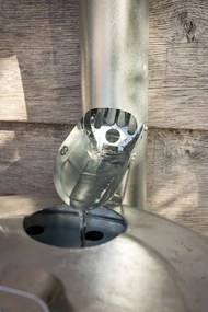 Barel na dešťovou vodu s kohoutkem 95L, pozink|Esschert Design