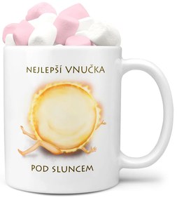 Hrnek Nejlepší vnučka pod sluncem (Náplň hrníčku: Marshmallow)