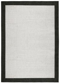 Hanse Home, Kusový koberec Twin-Wendeteppiche 103105 creme schwarz – na ven i na doma, 80x150, černobílá, chodba / předsíň