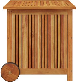 Zahradní úložný box s kolečky 60 x 50 x 58 cm masivní akácie 319710