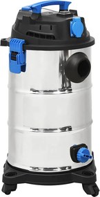 Vysavač na suché a mokré vysávání 1 200 W 30 l stříbrný 152916