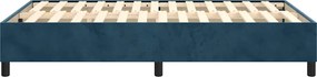 Rám postele s boxspringem tmavě modrý 120 x 200 cm samet 3121112