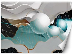 Fototapeta, Abstraktní s koulemi 3D - 150x105 cm