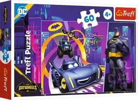 TREFL Puzzle Batman a Batwheels / 60 dílků / 33 x 22 cm / od 4 let