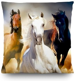 Dekorační polštář Horses CN3602 | 45 x 45 cm