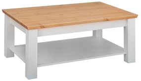 Konferenční stolek, borovice, barva bílá - dub, kolekce Marone
