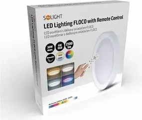 Solight WO8015 LED osvětlení s RGB a dálkovým ovladačem Floco / 48W /