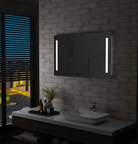 vidaXL Koupelnové nástěnné zrcadlo s LED osvětlením 100 x 60 cm [144707]