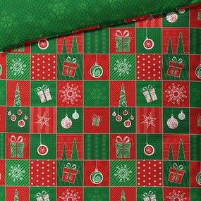 Bavlněné povlečení Vánoční Patchwork