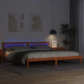 Rám postele Voskově hnědá 200 x 200 cm Masivní borové dřevo 3385747