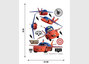 Dětská samolepka na zeď Létající Auta, Disney | 42.5 x 65 cm | DDK 1761