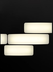 Linea Light 7809 MyWhite_B, obdélníkové venkovní svítidlo z bílého polyethylenu, 11W LED 3000K, délka 35cm, IP65