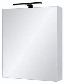 BPS-koupelny Zrcadlová skříňka Ticino 50 ZS LED-B s osvětlením Any LED 30 B, černá