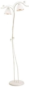 Lamkur Stojací lampa RETRO II 2xE27/60W/230V bílá patina LP- 2.51/BIAŁA