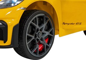 Ramiz Dětské autíčko Porsche Spyder RS 718, žlutý lak