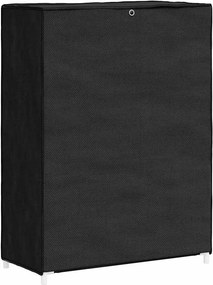 Botník černý 60 x 28 x 90 cm textil 337261