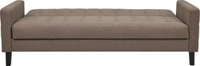 House Nordic Rozkládací pohovka s úložným prostorem MILTON hnědá 204 cm