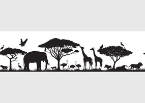 Samolepící bordura na zeď Safari Silueta | 5 m x 13.8 cm | DWB8267