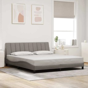 Rám postele bez matrace Hanko taupe 180 x 200 cm textil 3310479