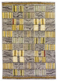 Oriental Weavers, Kusový koberec Zoya 820 E – na ven i na doma, 200x285, žlutá, chodba / předsíň