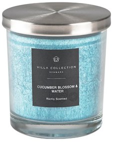 Villa Collection Vonná svíčka ve skleněné dóze s víkem Cucumber Blossom &amp; Water (45 hodin)