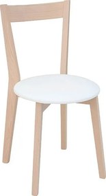 Nábytkáři BRW židle  IKKA dub sonoma/bílá   (TX069/TK1089 - Eco soft 1 white-ekokůže)