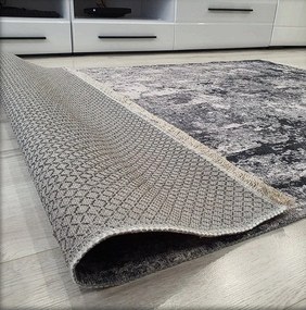 HU Šedohnědý moderní koberec Banco 1088-GREY Rozměr: 60x110 cm