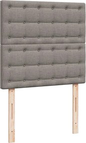 Box spring postel s matrací taupe 90x200 cm textil 3291957