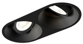 Dvojitá výklopná bodovka do stropních podhledů Deep Adjust 2.0 GU10 Barva: Černá