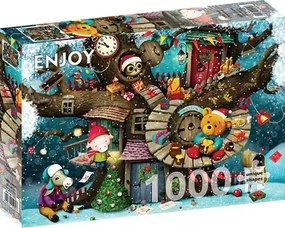ENJOY Puzzle Pohádkové Vánoce / 1000 dílků / od 14 let