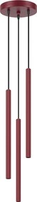 Sollux Lighting Závěsné svítidlo ARCHE 3P bordó