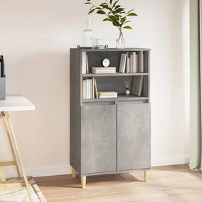 Skříň highboard betonově šedá 60 x 36 x 110 cm kompozitní dřevo - Default Title