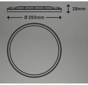 Briloner 7079-015 - LED Stmívatelné svítidlo SLIM LED/18W/230V 2700-6500K + DO