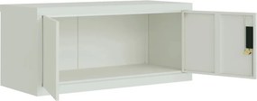 Kartotéka světle šedá 90 x 40 x 130 cm ocel 3188317