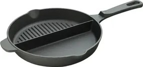 CATTARA Grilovací pánev DUO / Litina / O 24,8 cm / 2 varné prostory