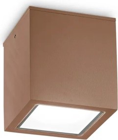 Ideal Lux - Venkovní bodové svítidlo TECHO 1xGU10/20W/230V 9x9 cm IP54 hnědá