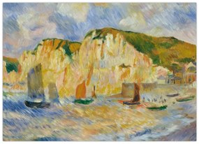 Obraz - Auguste Renoir, Sea and Cliffs, reprodukce (70x50 cm)