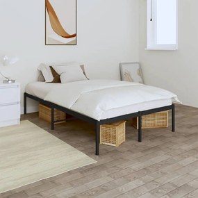 vidaXL Kovový rám postele černý 120 x 200 cm