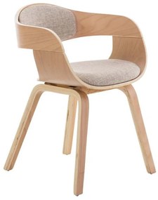 Bhm germany Jídelní židle Kingston, textil, přírodní / krémová