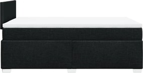 Box spring postel s matrací černá 120x200 cm textil 3285850