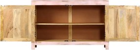 Příborník světle růžový 110x35x70 cm masivní mangovníkové dřevo 247764