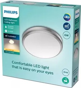 Philips Doris CL257 niklová / Koupelnové LED svítidlo / 1x6W / 600lm /